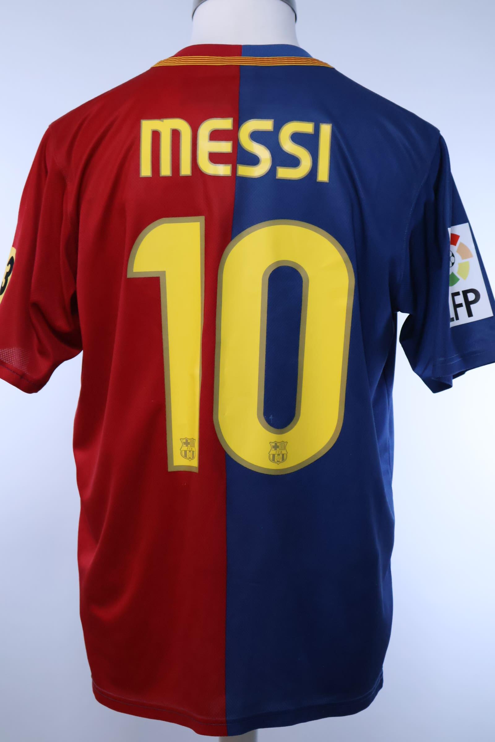 2008/09 - FC BARCELONA - MESSI - #10 - HOME SHIRT - PLAYER ISSUE - M