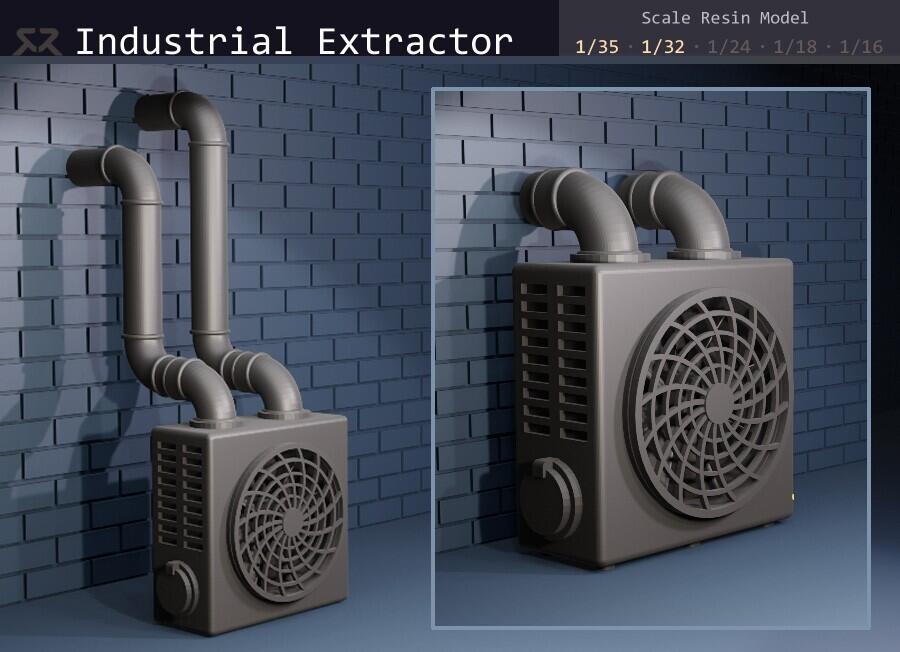Industrial Extractor - 1/35, 1/32 resin model