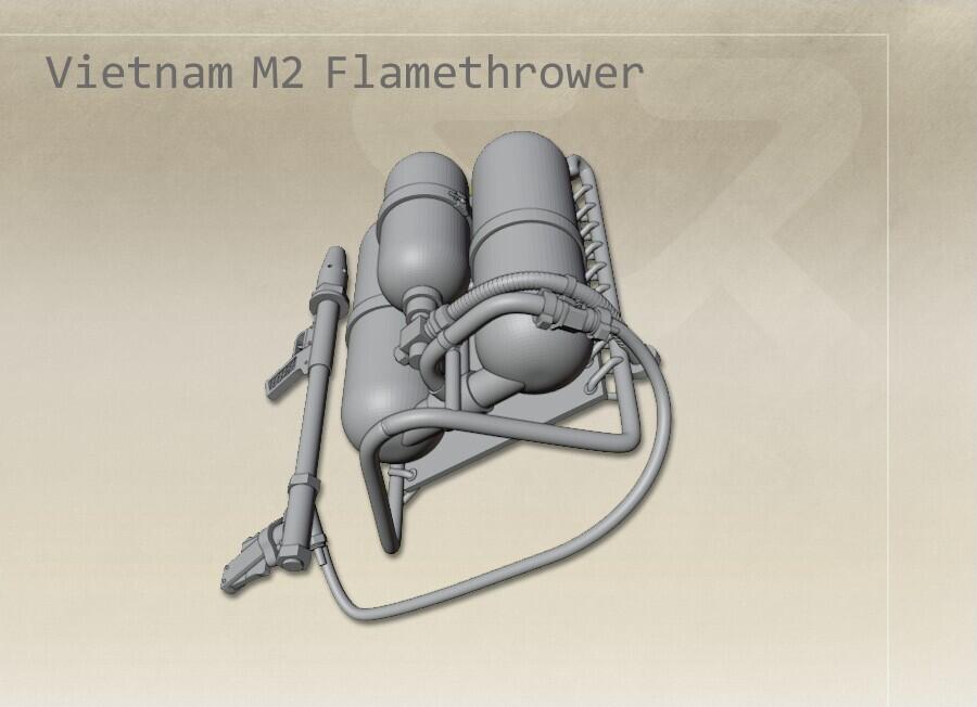 Vietnam US M2A1-7 Flamethrower - 1/35, 1/32, 1/24, 1/18, 1/16 resin model