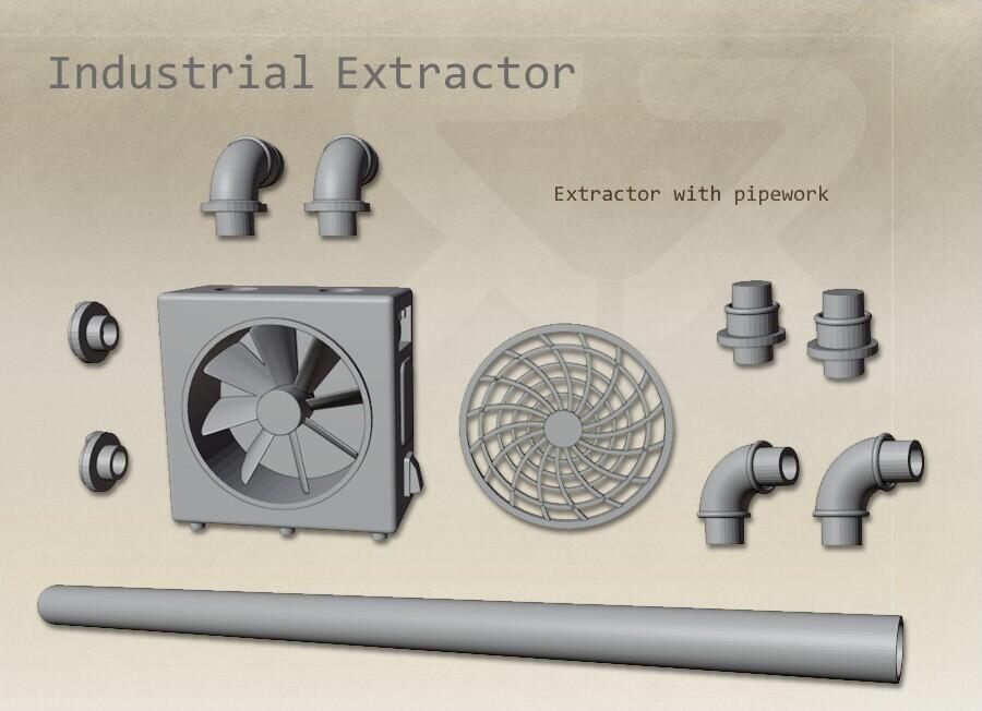 Industrial Extractor - 1/35, 1/32 resin model