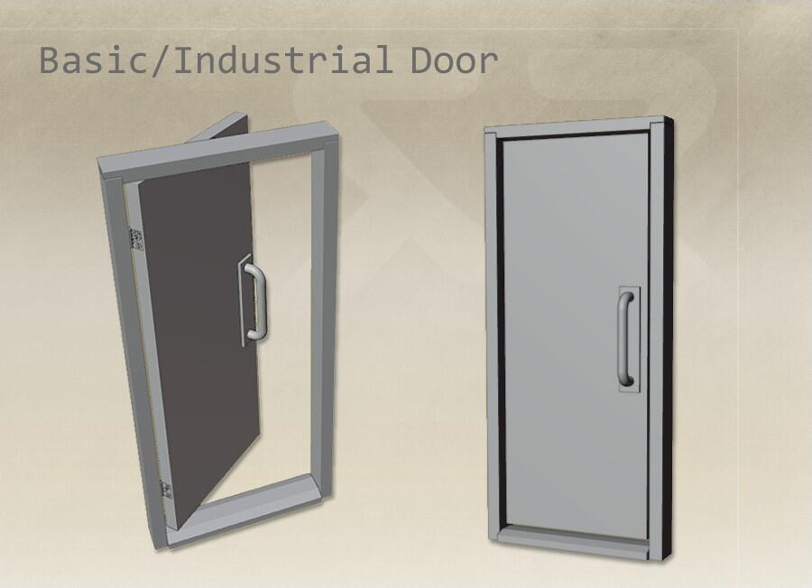 Doors (external, internal, cell, vault, bulkhead) - 1/35, 1/32 resin model