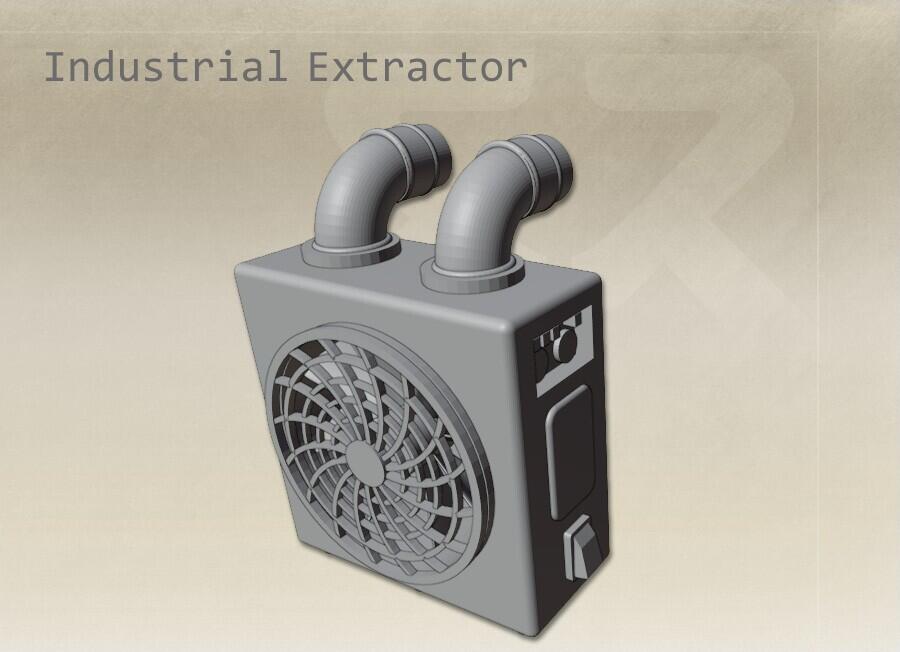 Industrial Extractor - 1/35, 1/32 resin model