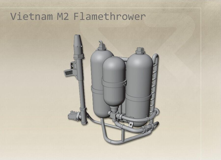 Vietnam US M2A1-7 Flamethrower - 1/35, 1/32, 1/24, 1/18, 1/16 resin model