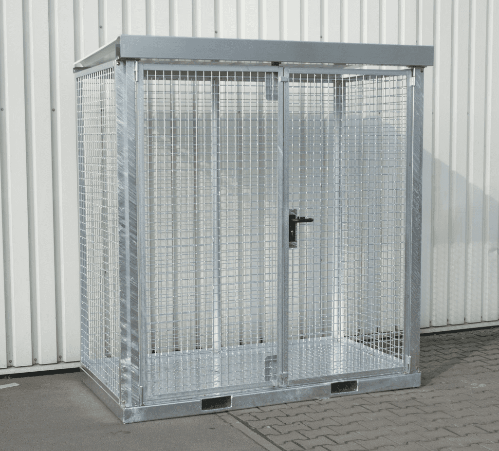 Forklift Transportable - Gas Cylinder Cage - for 45 Cylinders with Stud ...