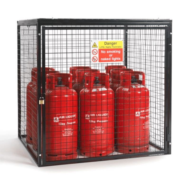 Gas Cylinder Storage Cage 9 x 19 kg Cylinders GC12