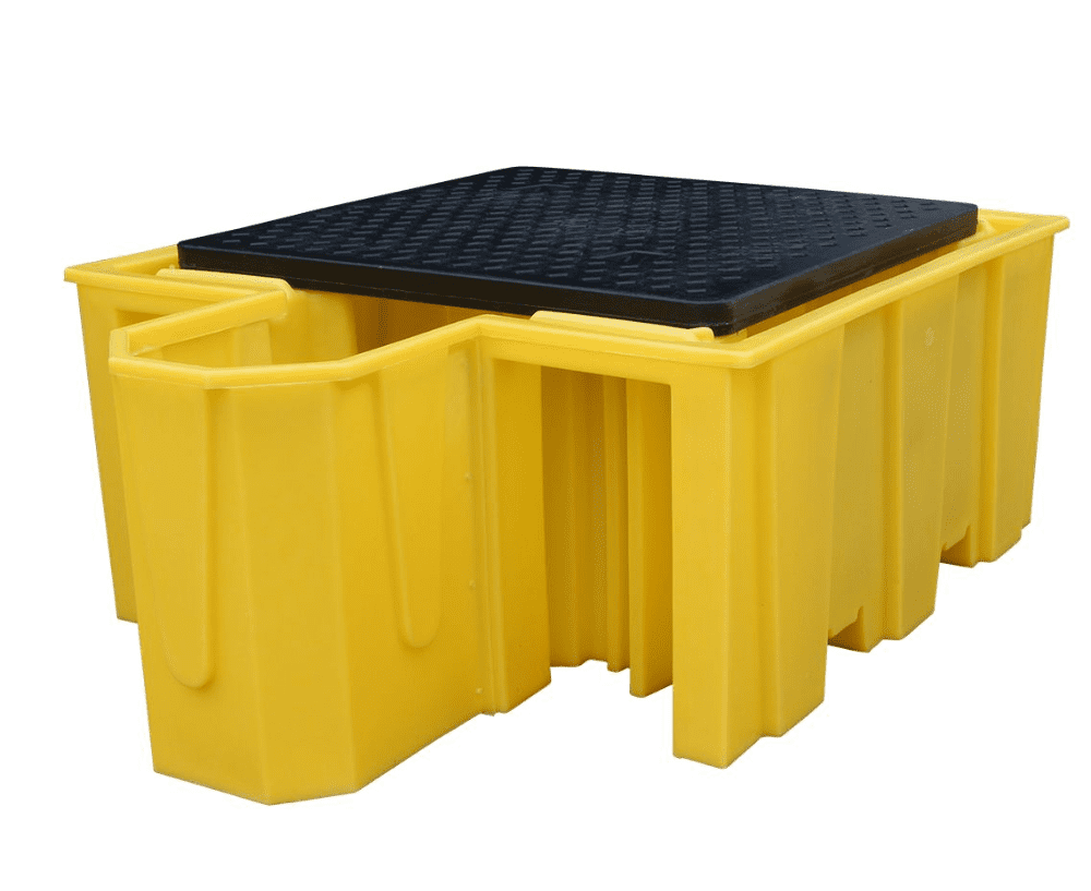 Single IBC Sump Pallet with integral dispensing area-BBID