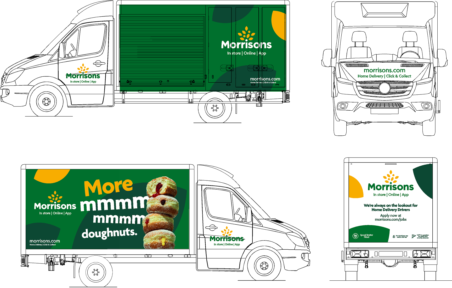 Morrisons Mercedes/Ford "Doughnuts" Side Loader 2023