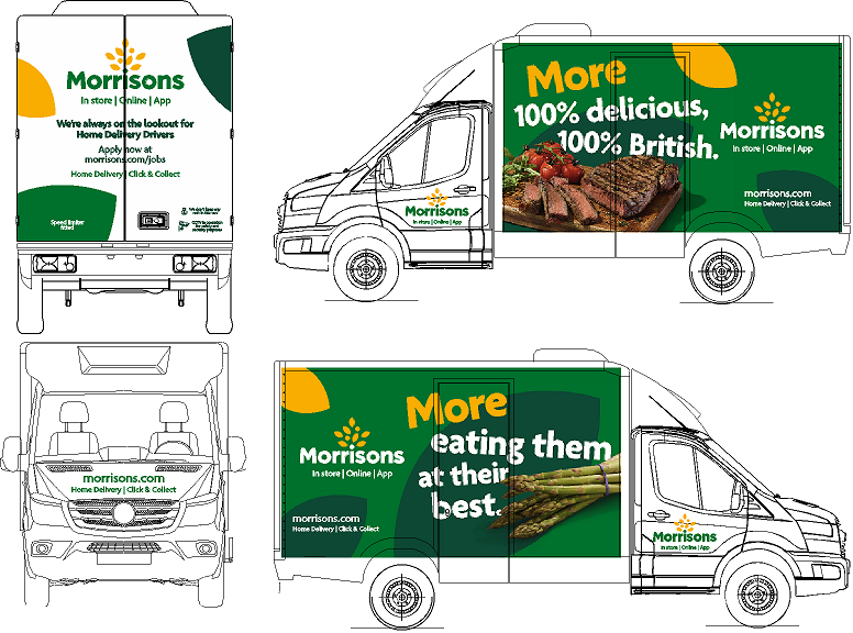 Morrisons Mercedes Steak/Asparagus Rear Loader 2023