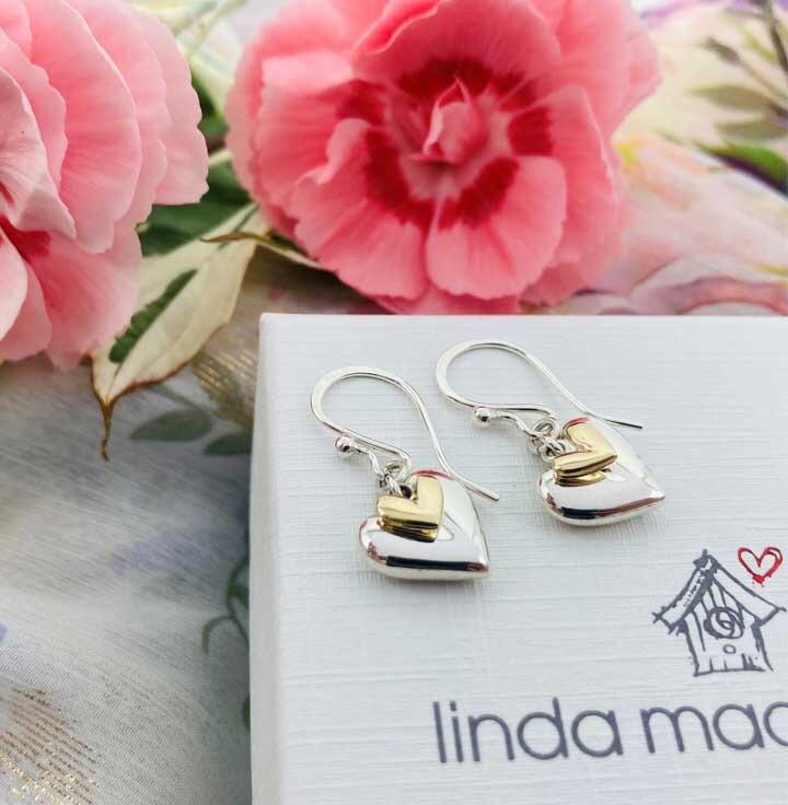 You & Me Heart Earrings