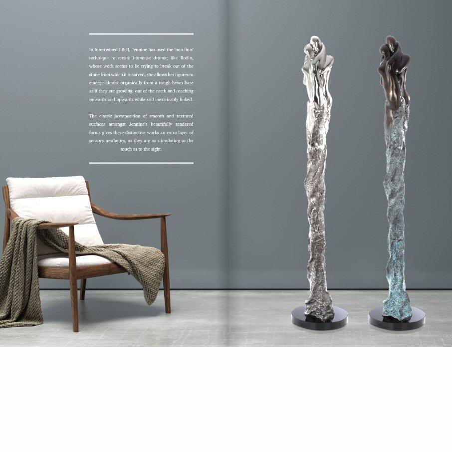 Intertwined II - Bronze Sculpture by Jennine Parker DeMontfort SPAK017