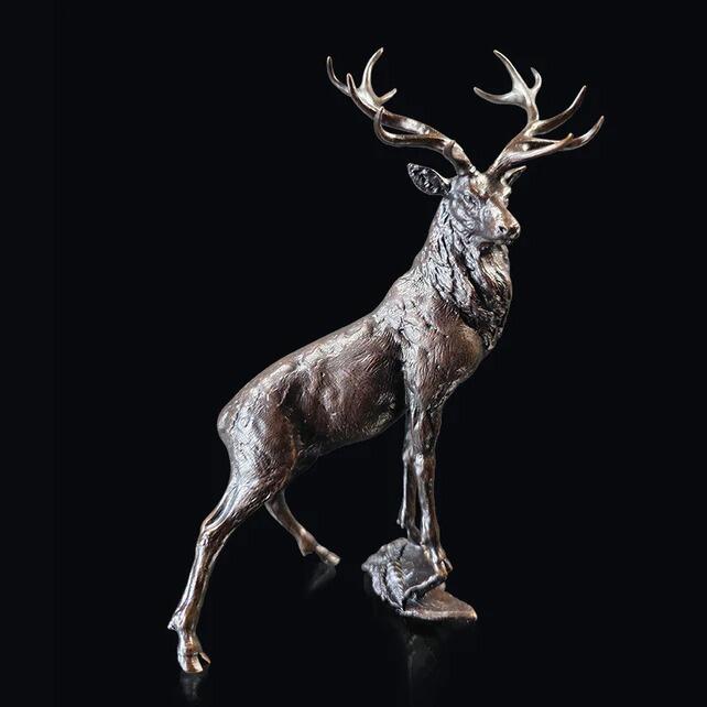 Highland Wilderness - Bronze Stag Sculpture - Dean Kendrick 1255