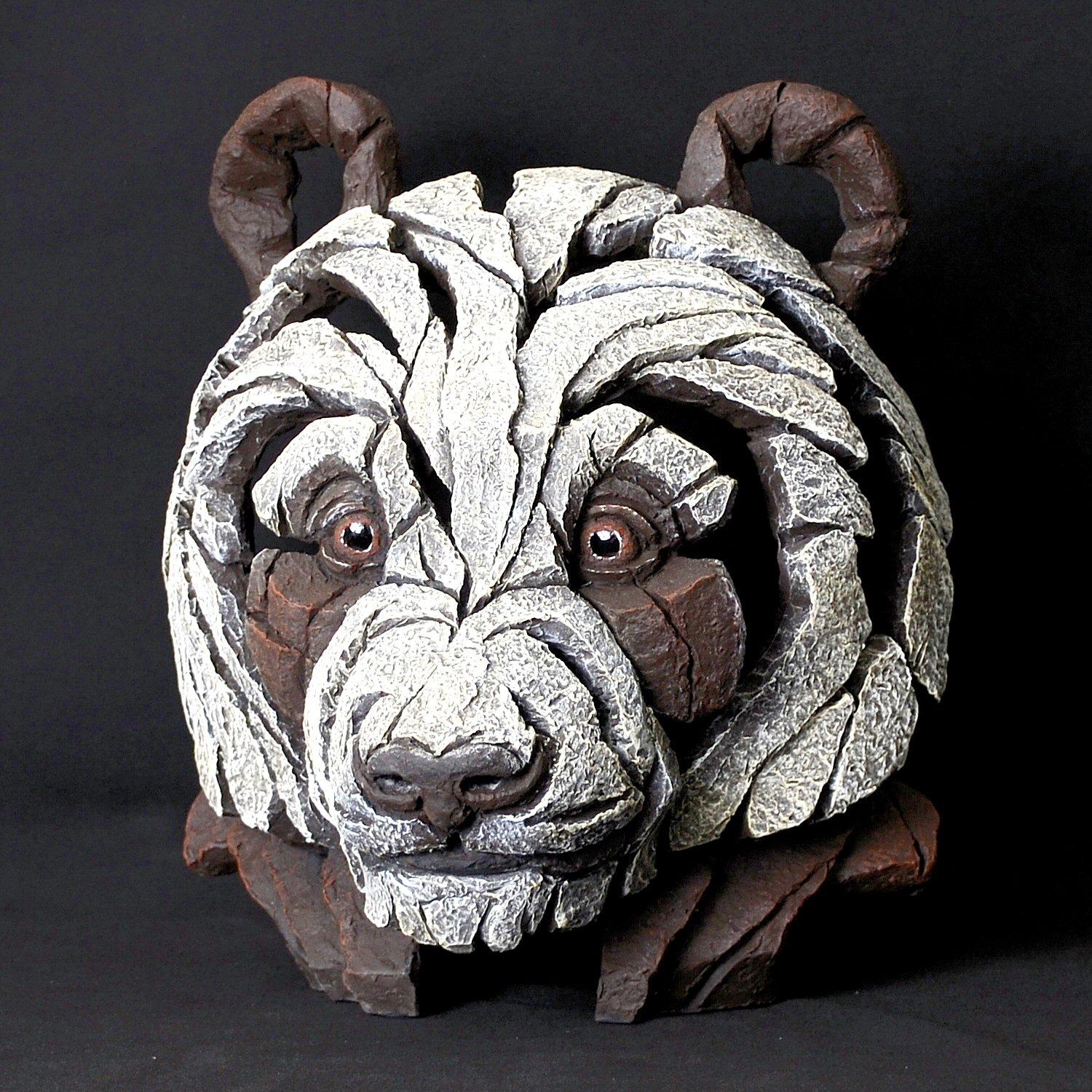 Panda Bust - Brown and White EDB08B EDGE sculpture by Matt Buckley