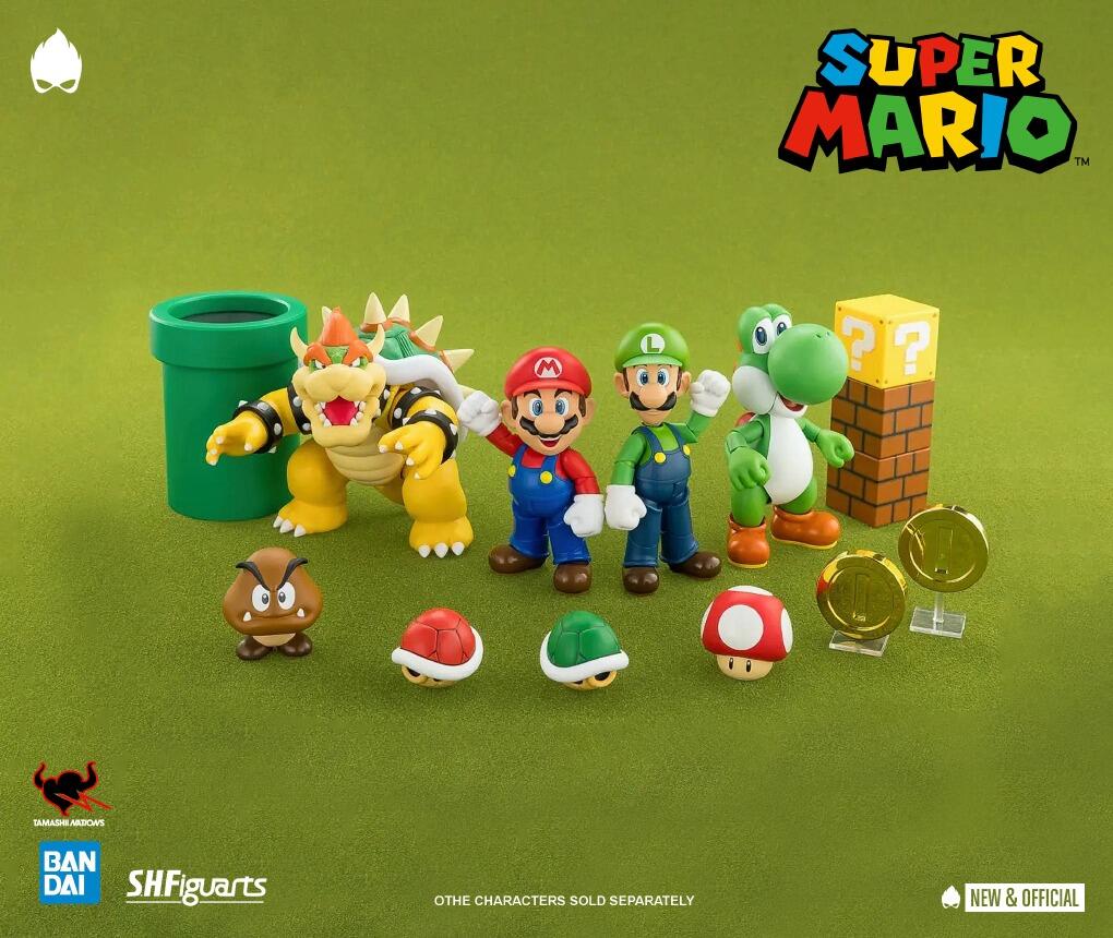 Bandai Tamashii Nations - The Super Mario Brothers S.H. Figuarts Action ...