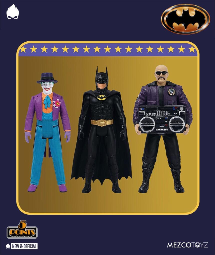 MEZCO - Batman (1989) Series 2 5 Points Action Figures 1/18 Scale ...