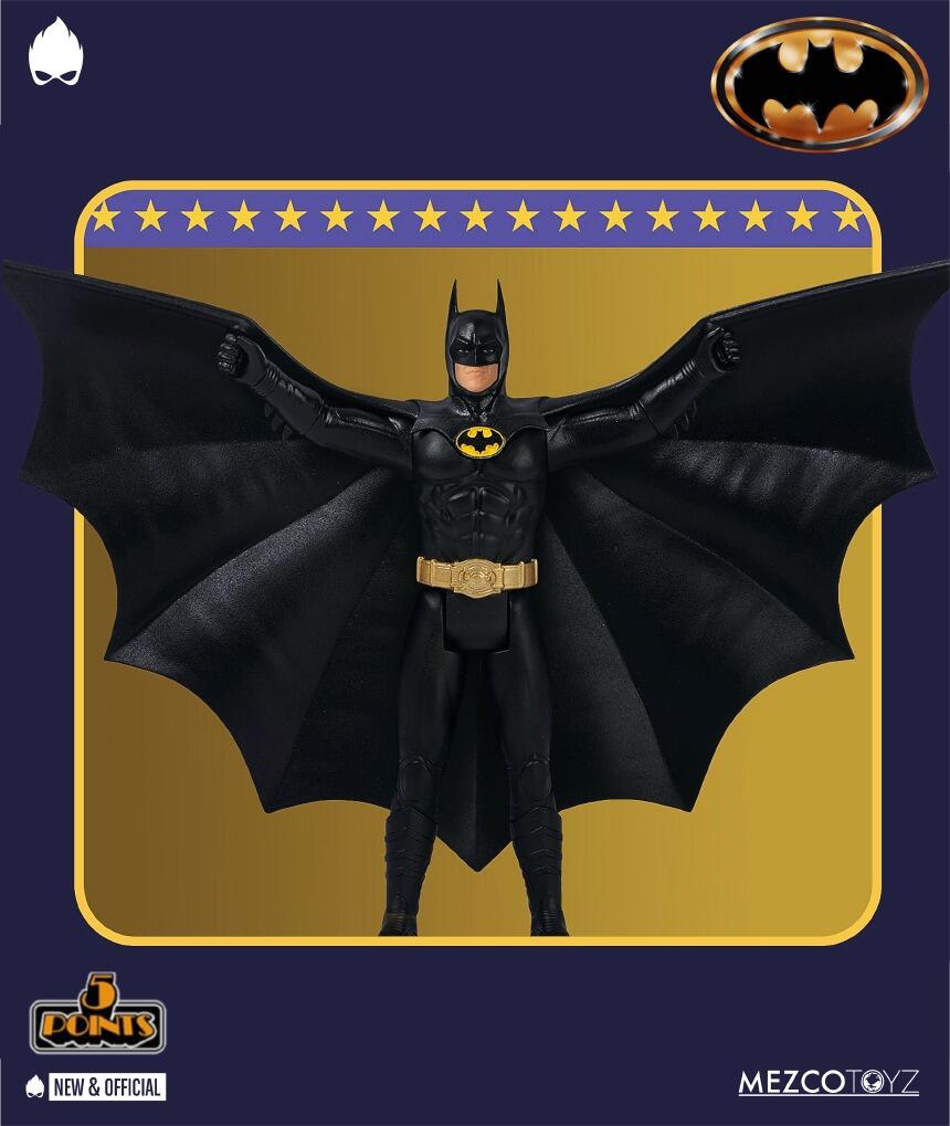 MEZCO - Batman (1989) Series 2 5 Points Action Figures 1/18 Scale ...