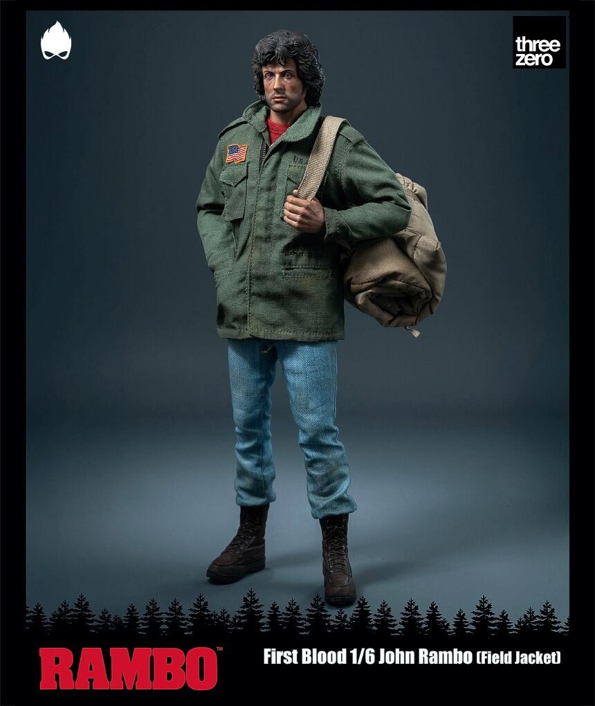 ThreeZero - Rambo: First Blood Action Figure 1/6 Scale John Rambo (Field Jacket)