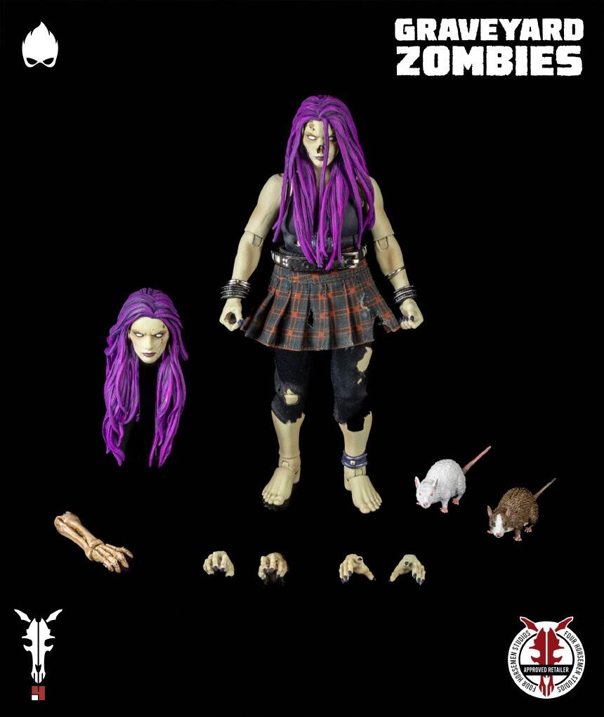 Four Horsemen Studios - Graveyard Zombies Action Figure 1/12 Scale ...