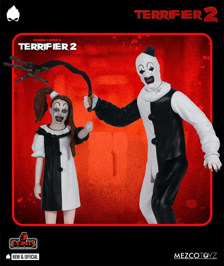 MEZCO - Terrifier 2 (2022) 5 Points Action Figure 1/18 Scale Terrifier Set