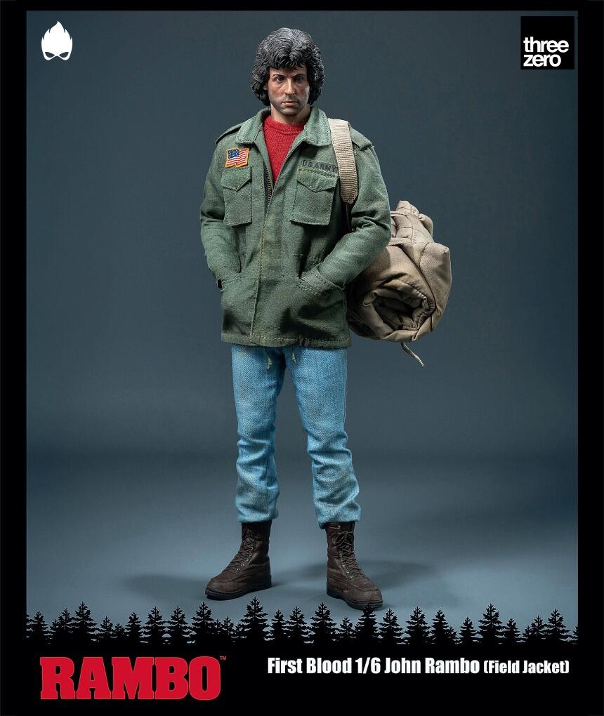 ThreeZero - Rambo: First Blood Action Figure 1/6 Scale John Rambo (Field Jacket)