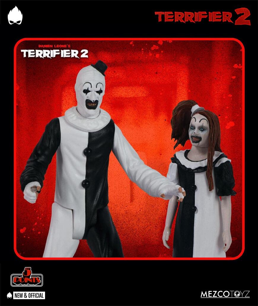 MEZCO - Terrifier 2 (2022) 5 Points Action Figure 1/18 Scale Terrifier Set