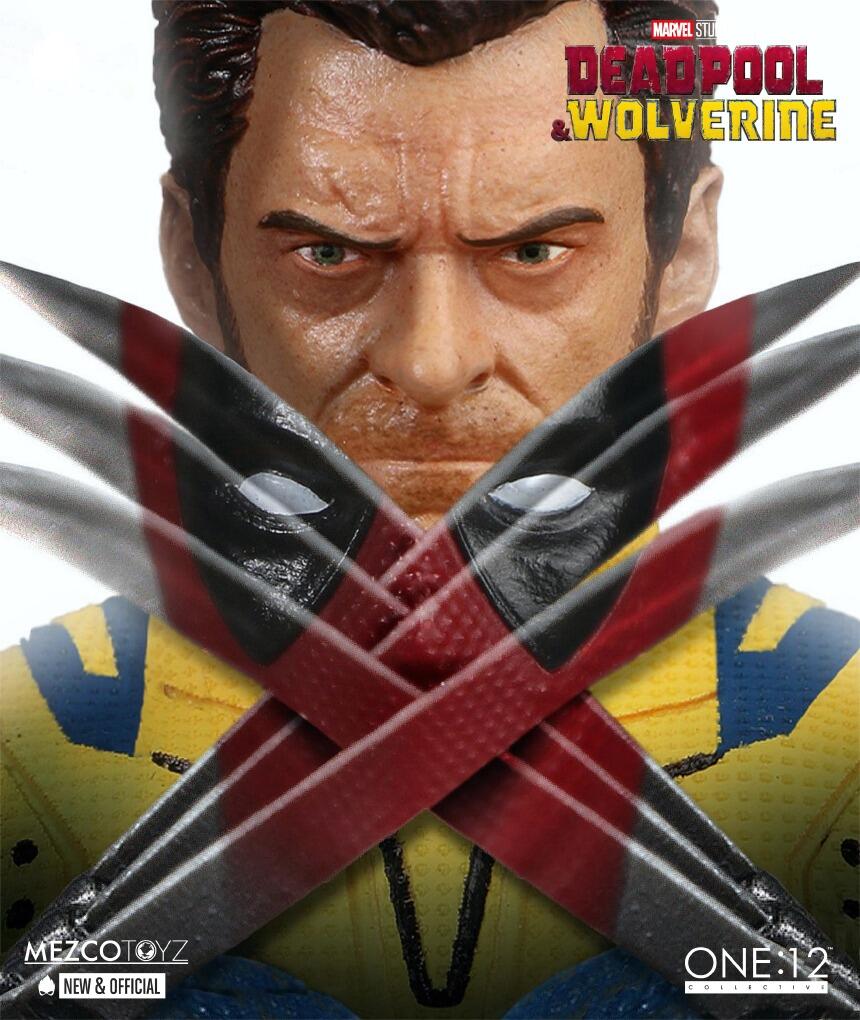 MEZCO - One:12 Collective Deadpool & Wolverine Action Figure 1/12 Scale ...