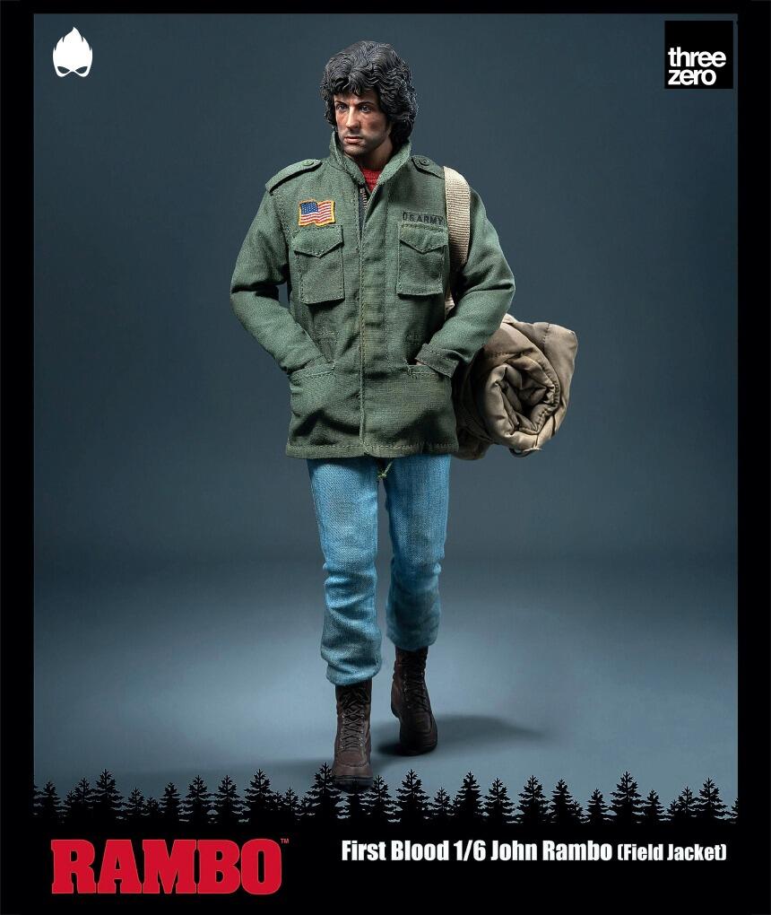 ThreeZero - Rambo: First Blood Action Figure 1/6 Scale John Rambo (Field Jacket)