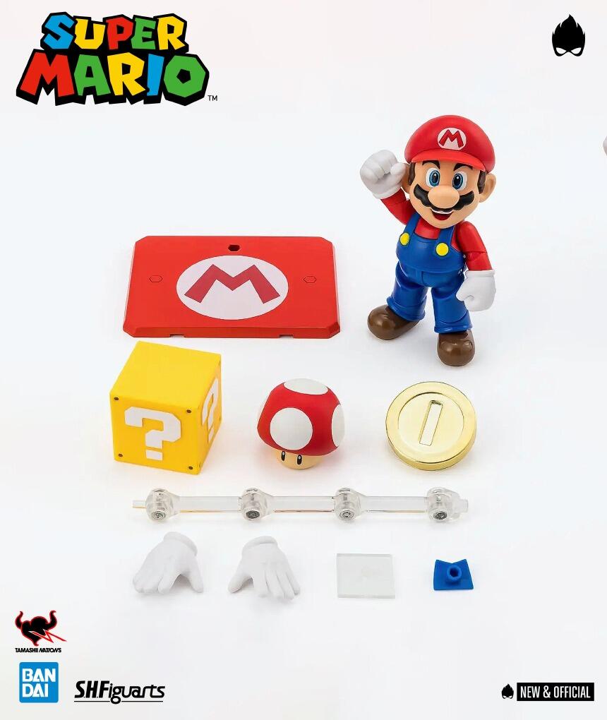 Bandai Tamashii Nations - The Super Mario Brothers S.H. Figuarts Action ...
