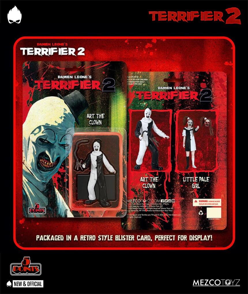 MEZCO - Terrifier 2 (2022) 5 Points Action Figure 1/18 Scale Terrifier Set