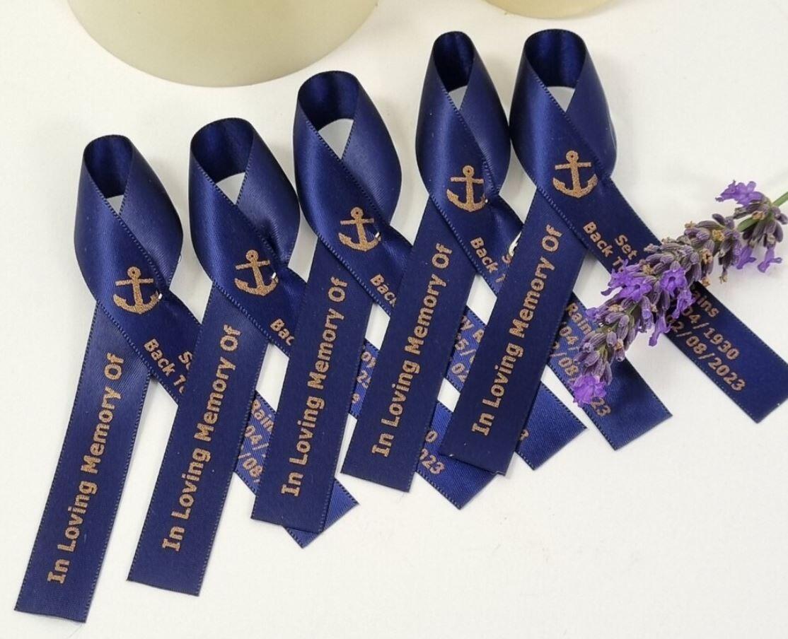 Funeral Memorial Keepsake For Funeral Guests. Personalised Nautical ...