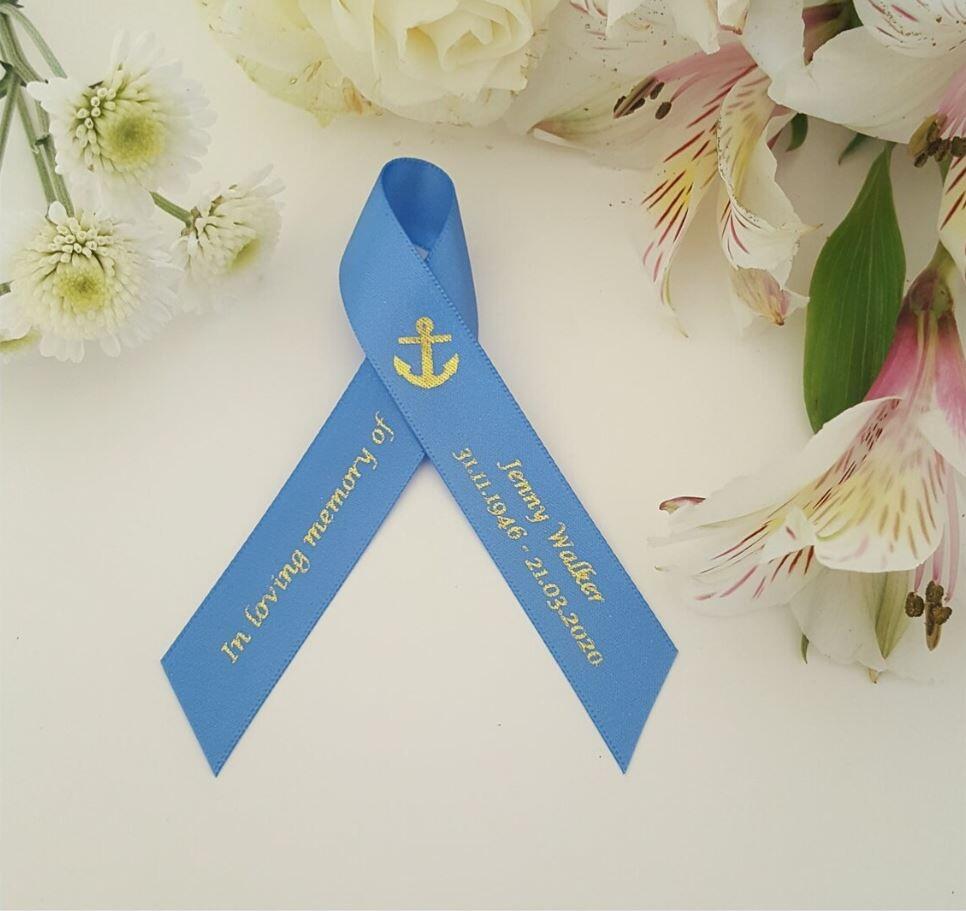 Funeral Memorial Keepsake For Funeral Guests. Personalised Nautical ...