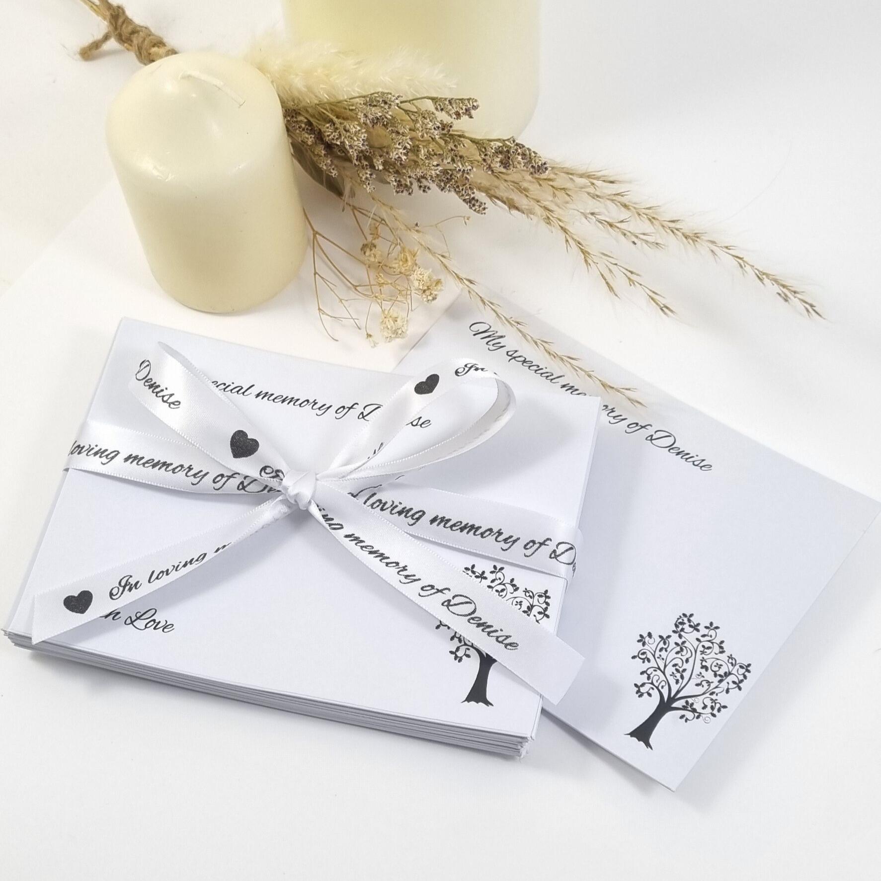 Personalised Share A Memory Cards For Funerals and Celebration of Life ...