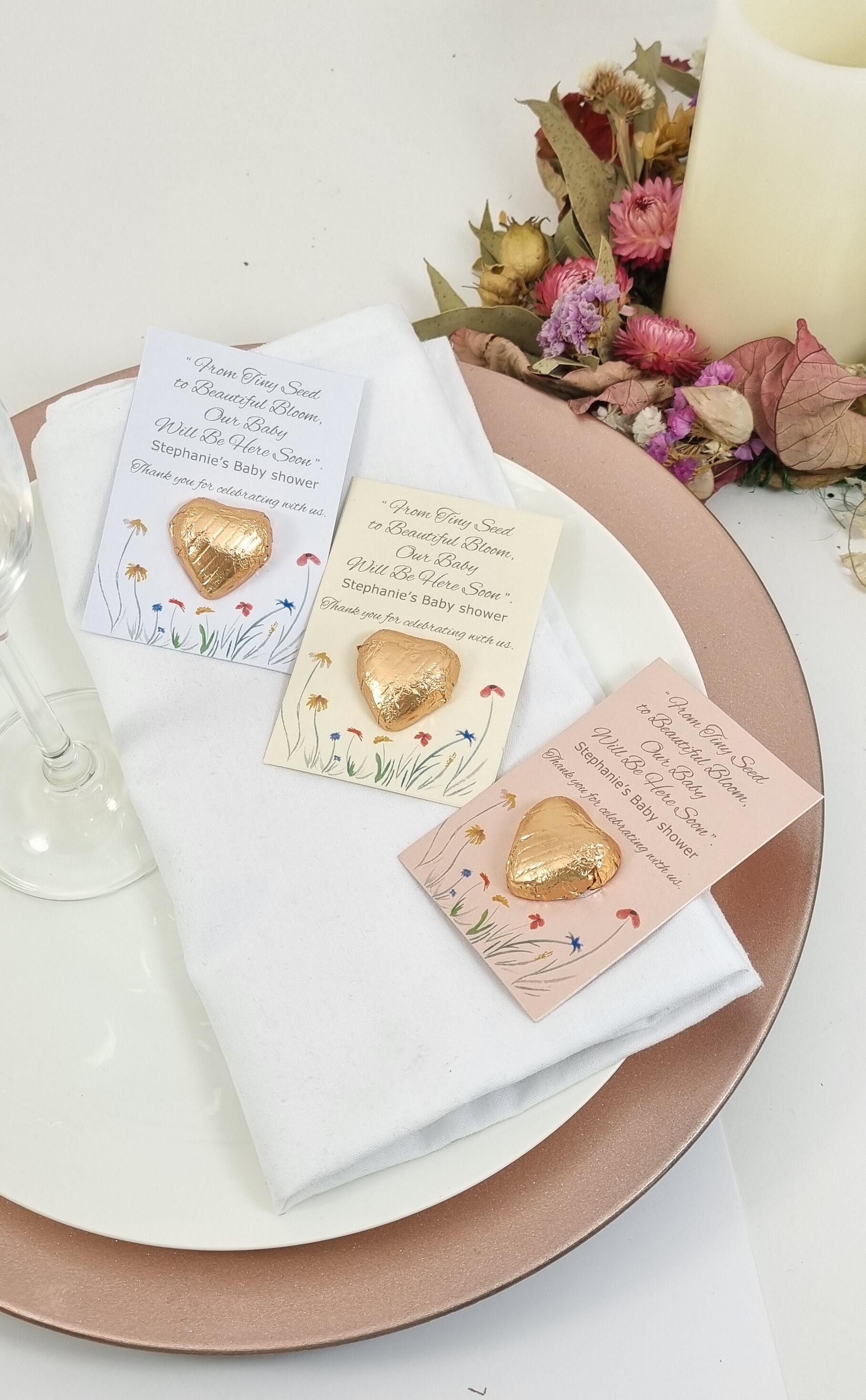 Any Occasion Wild Flower Personalised Party Favour Small Chocolate ...