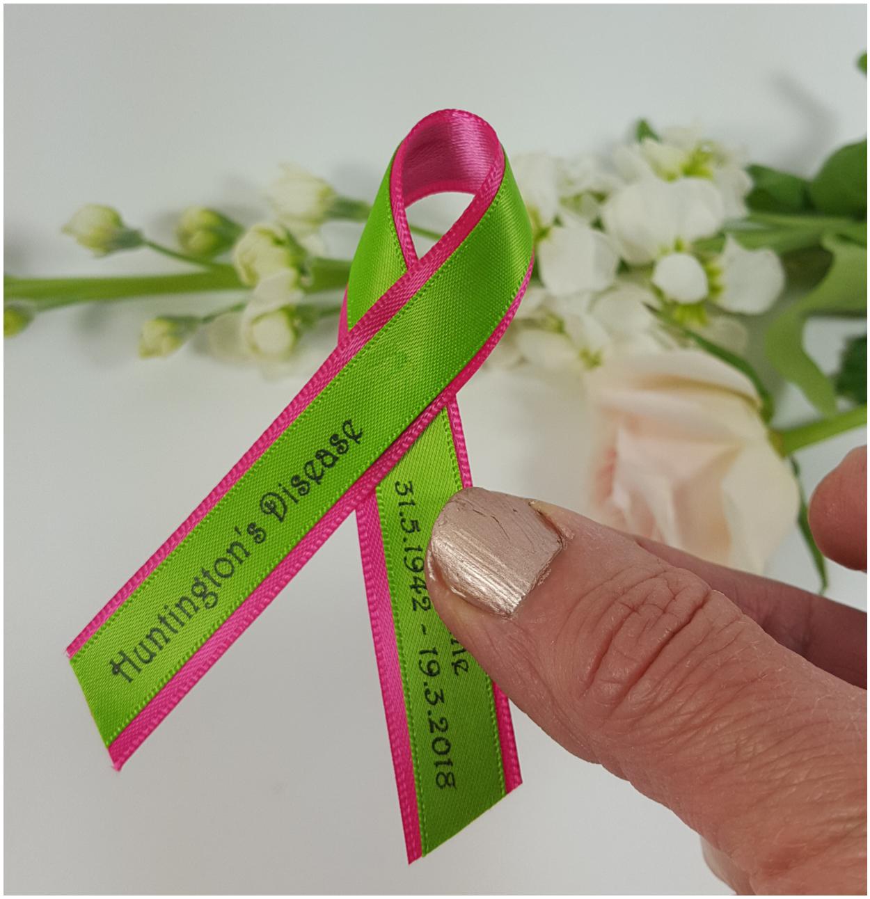 Silhouette Memorial Ribbons Single Loop Memorial Ribbon Made With Two 