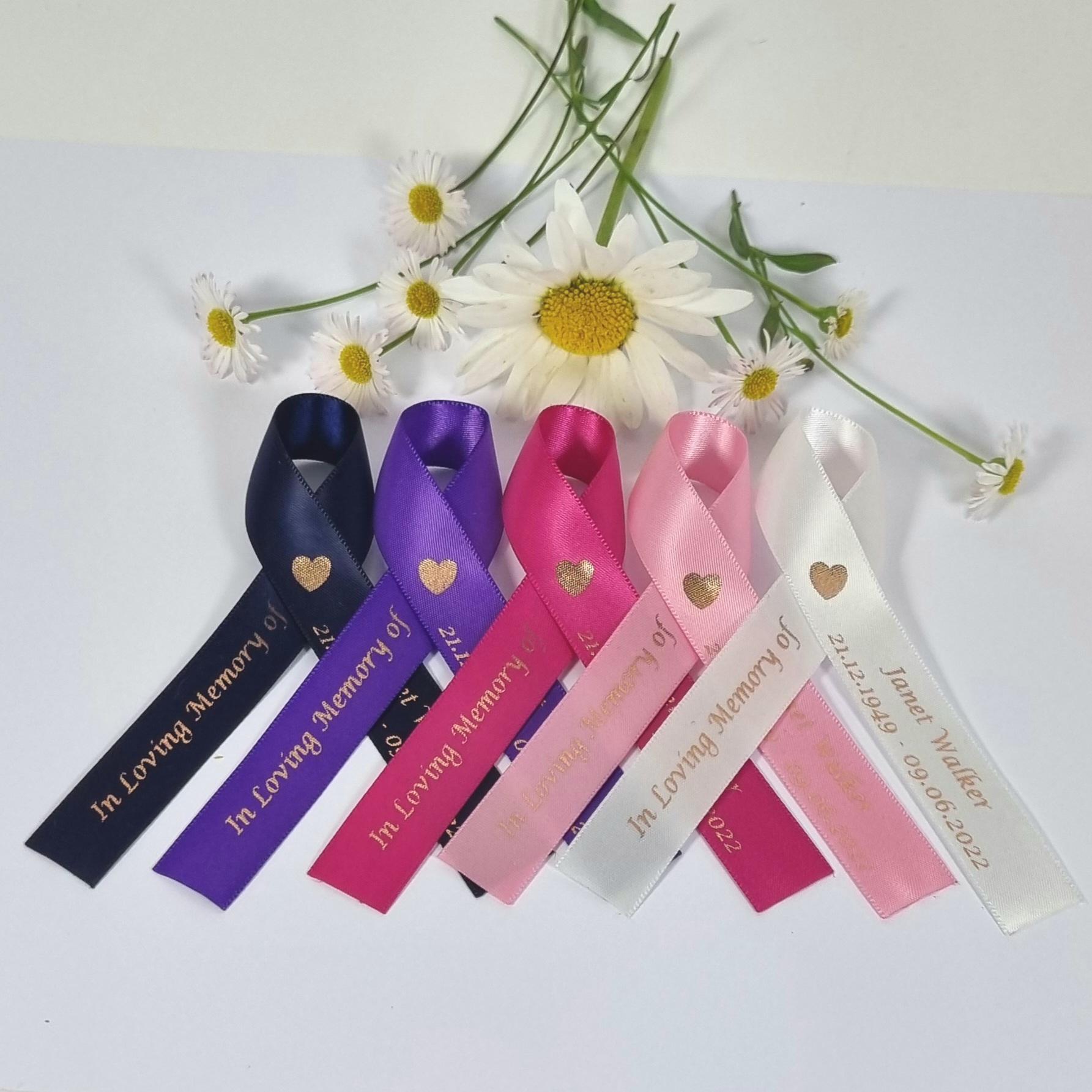 Any Artwork - Blue Memorial Ribbons - Or Choose Your Colour ...