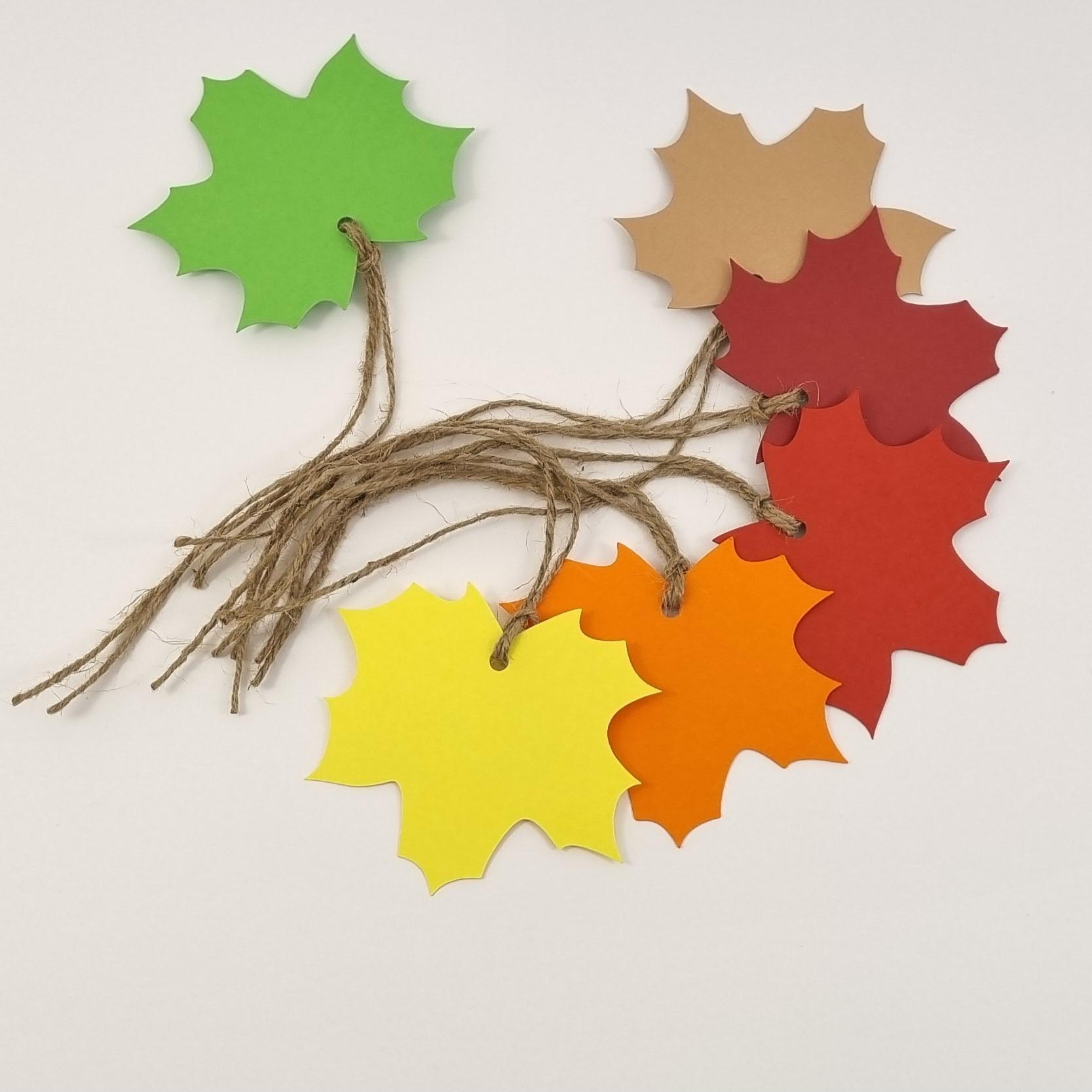 Leaf Shaped Tags. Oak leaf, Maple Leaf, Sycamore Leaf. Guest Book ...