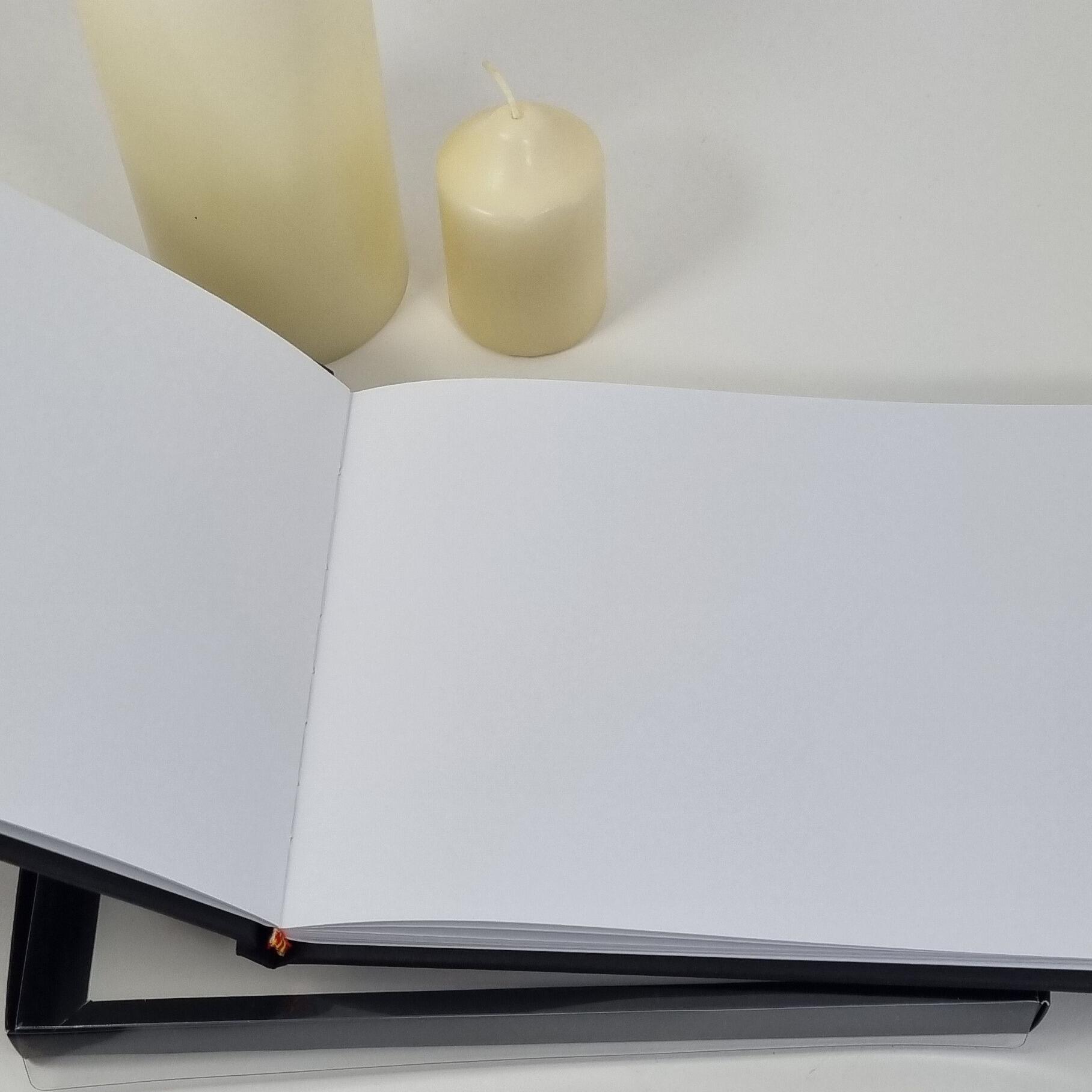 Funeral Memorial Book With Added Cross. Memory Book