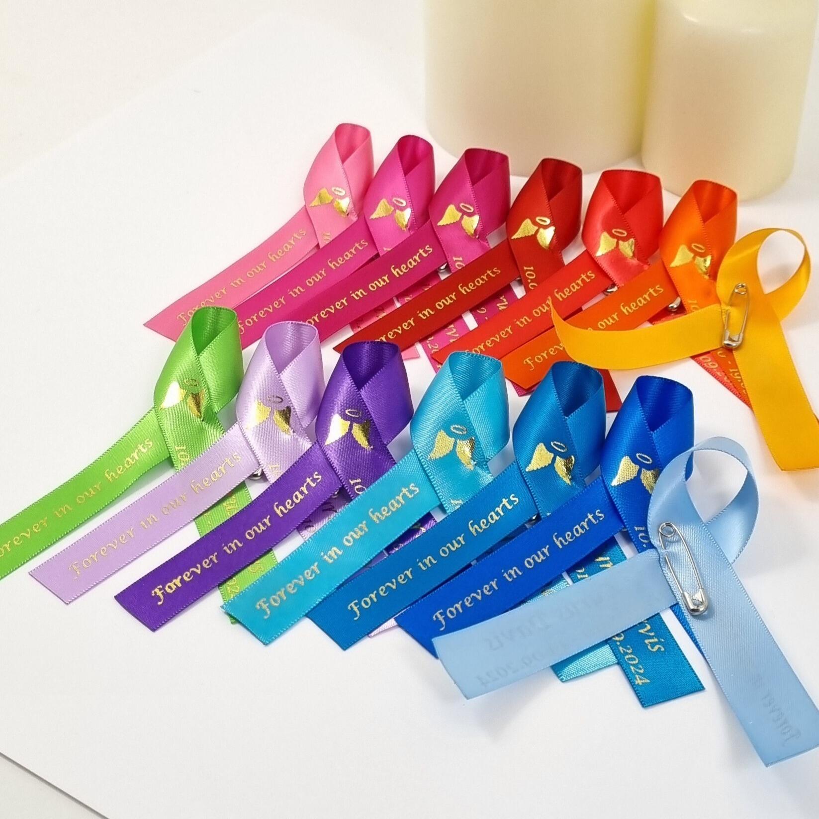 Angel Wings Plus Halo or Other Artwork Printed Personalised Funeral ...