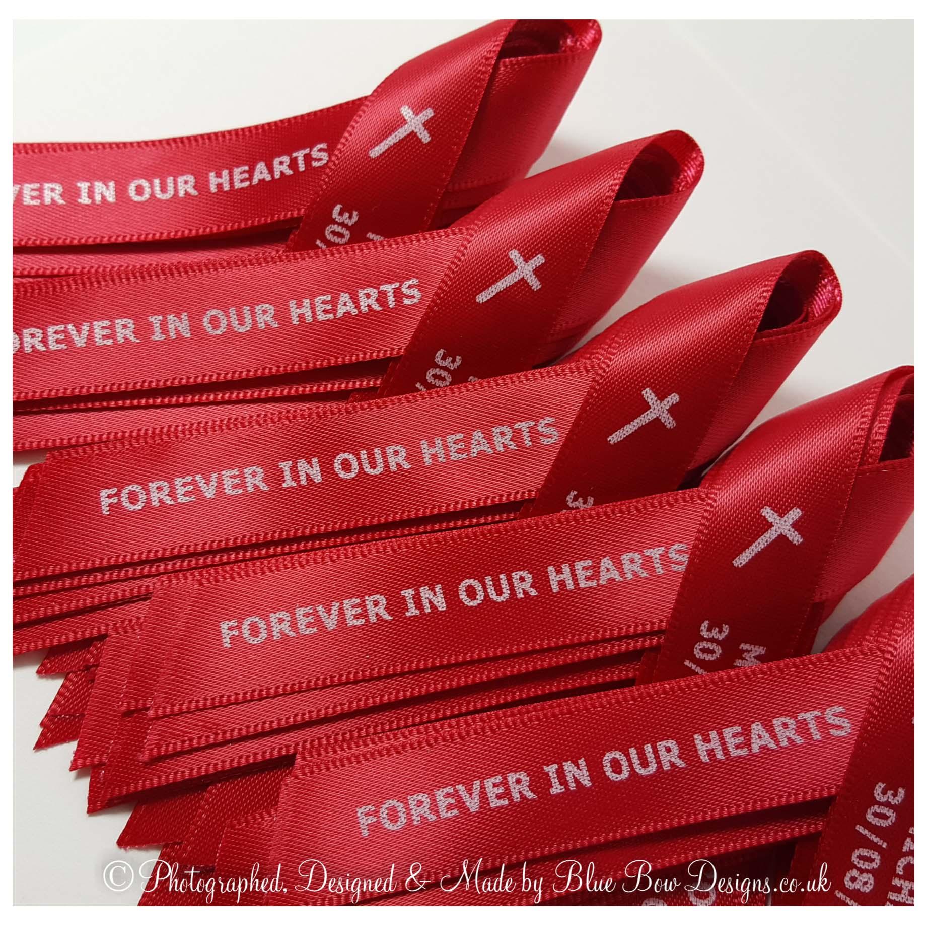 Memorial Ribbon With Cross