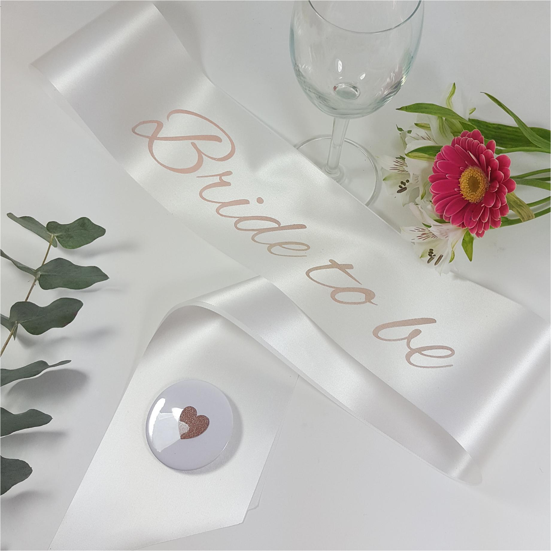 Personalised Bride To Be Sash. Hen Do Sashes
