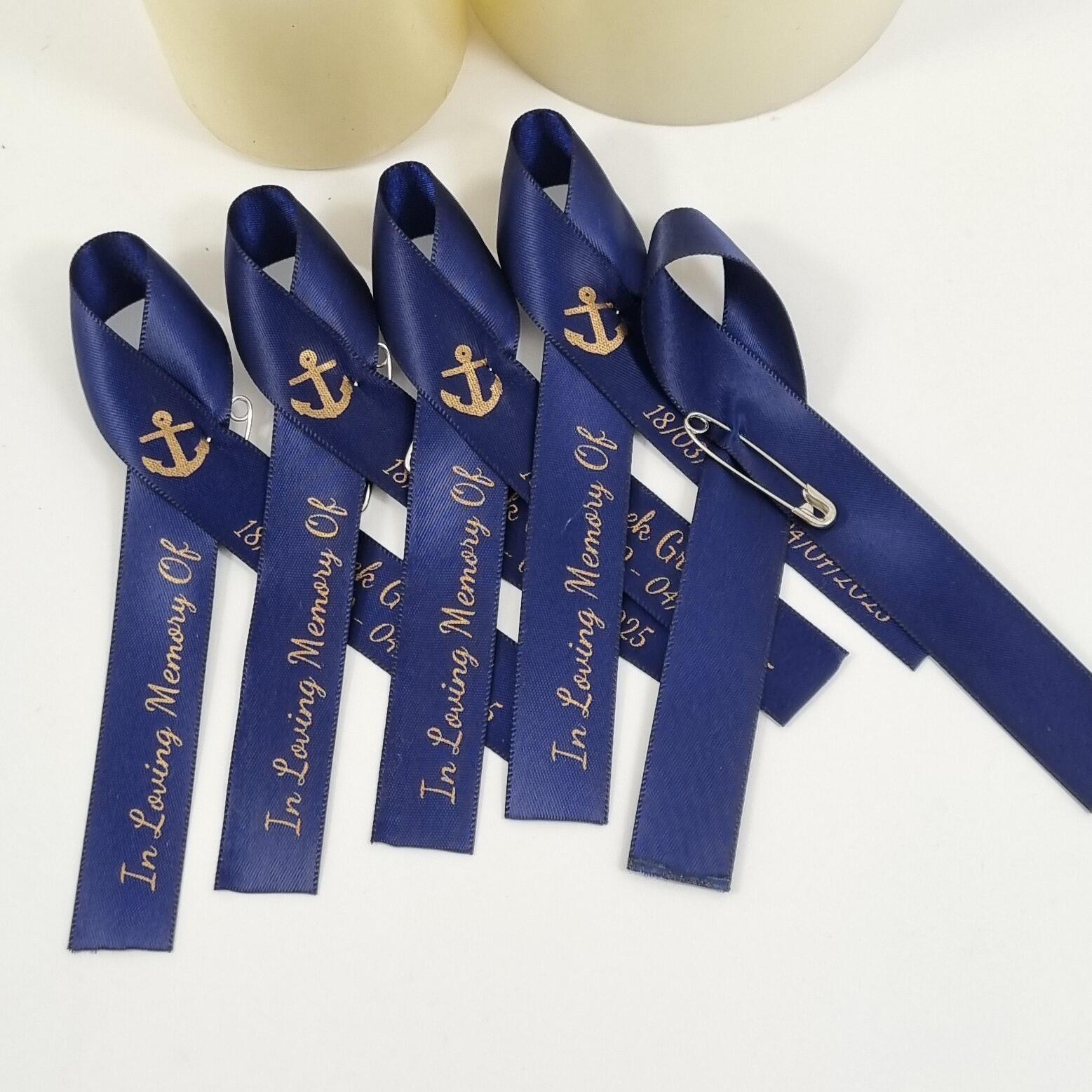 Funeral Memorial Keepsake For Funeral Guests. Personalised Nautical ...