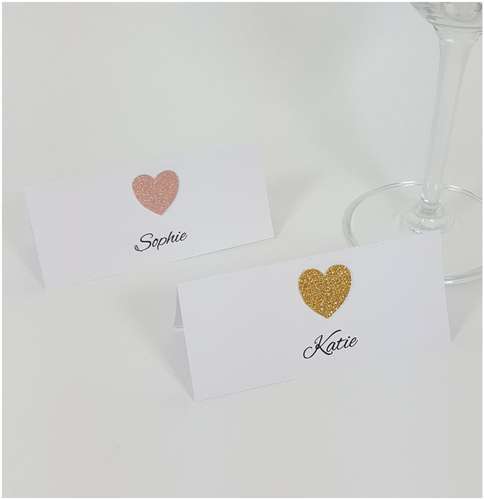 Airplane Place Cards. Aeroplane Shaped Place Card For Wine Glasses.