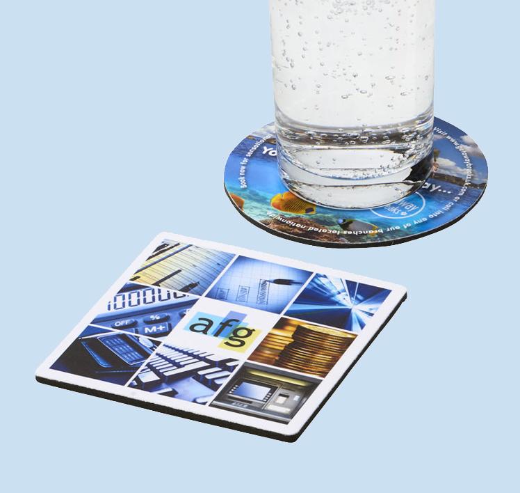 Blog | Why Choose Promo Coasters & FAQ | Custom printed desktop logo ...
