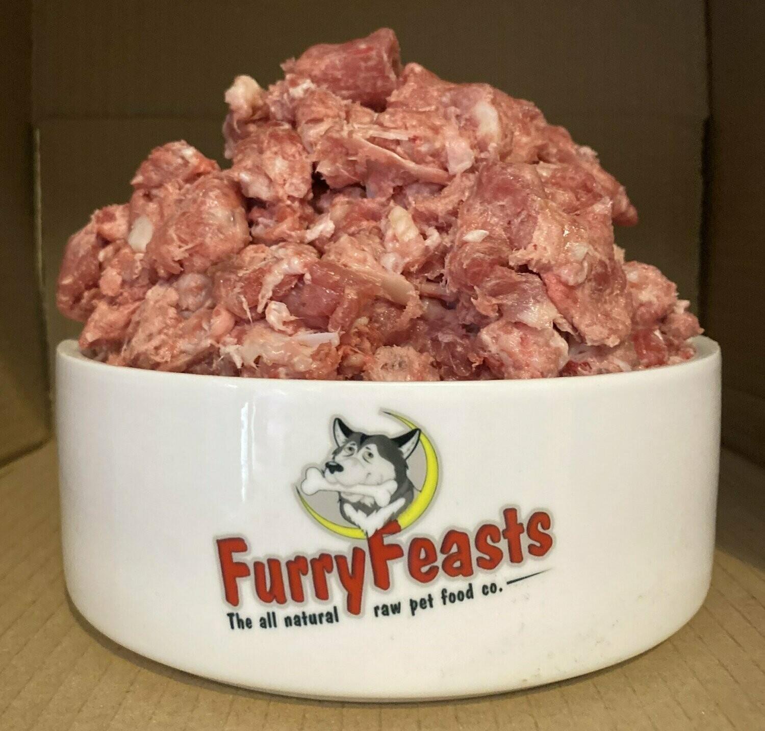 Furry Feasts Duck & Beef 1kg 80/10/10