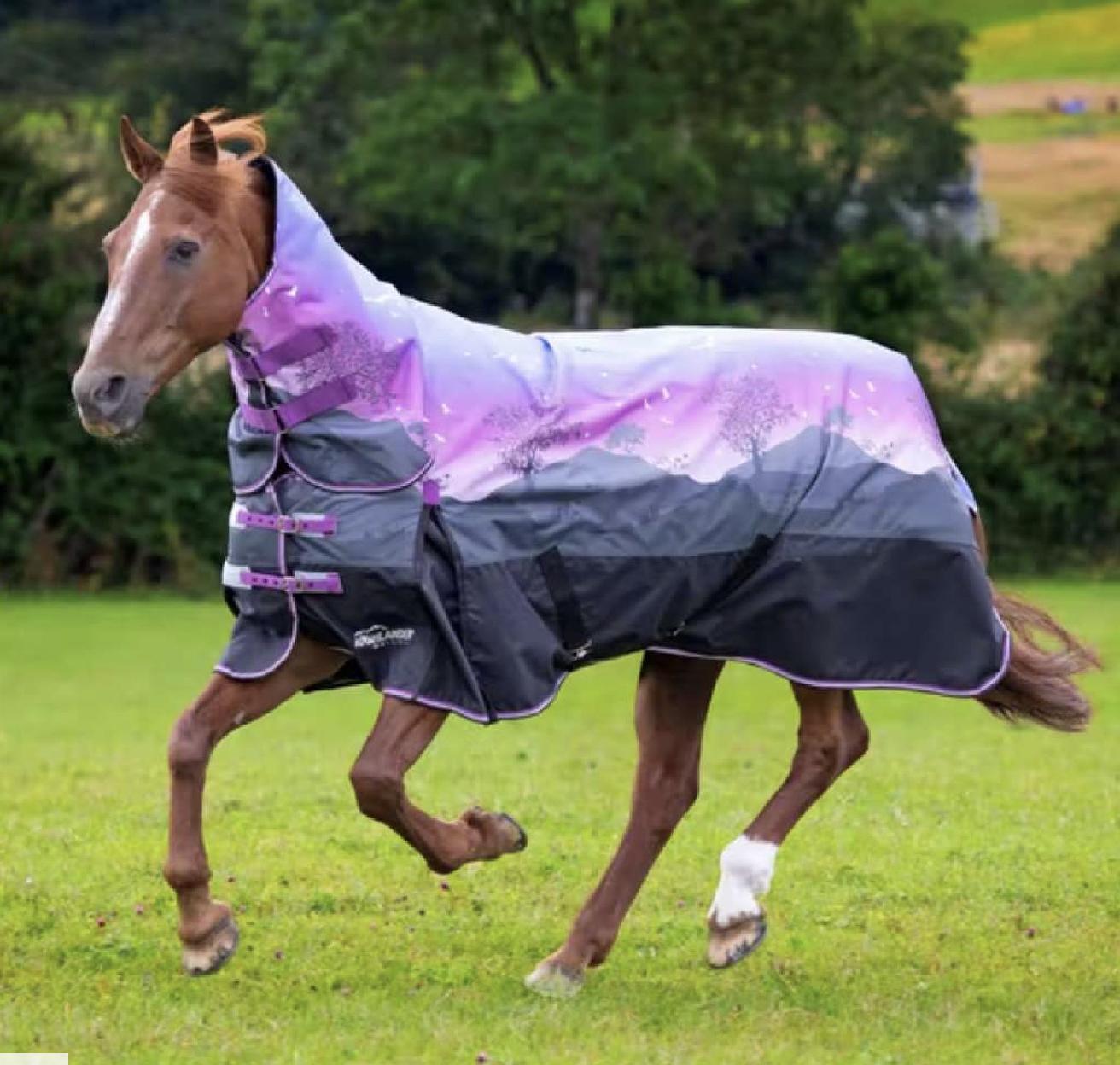 SHIRES HIGHLANDER ORIGINAL 100G COMBO TURNOUT RUG SPRING MORNING