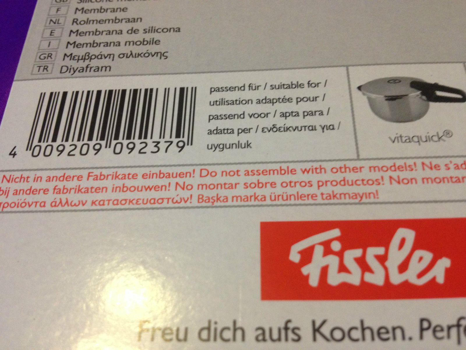 Fissler Pressure Cooker Spare Silicone Membrane Rollmembrane For Vitaquick