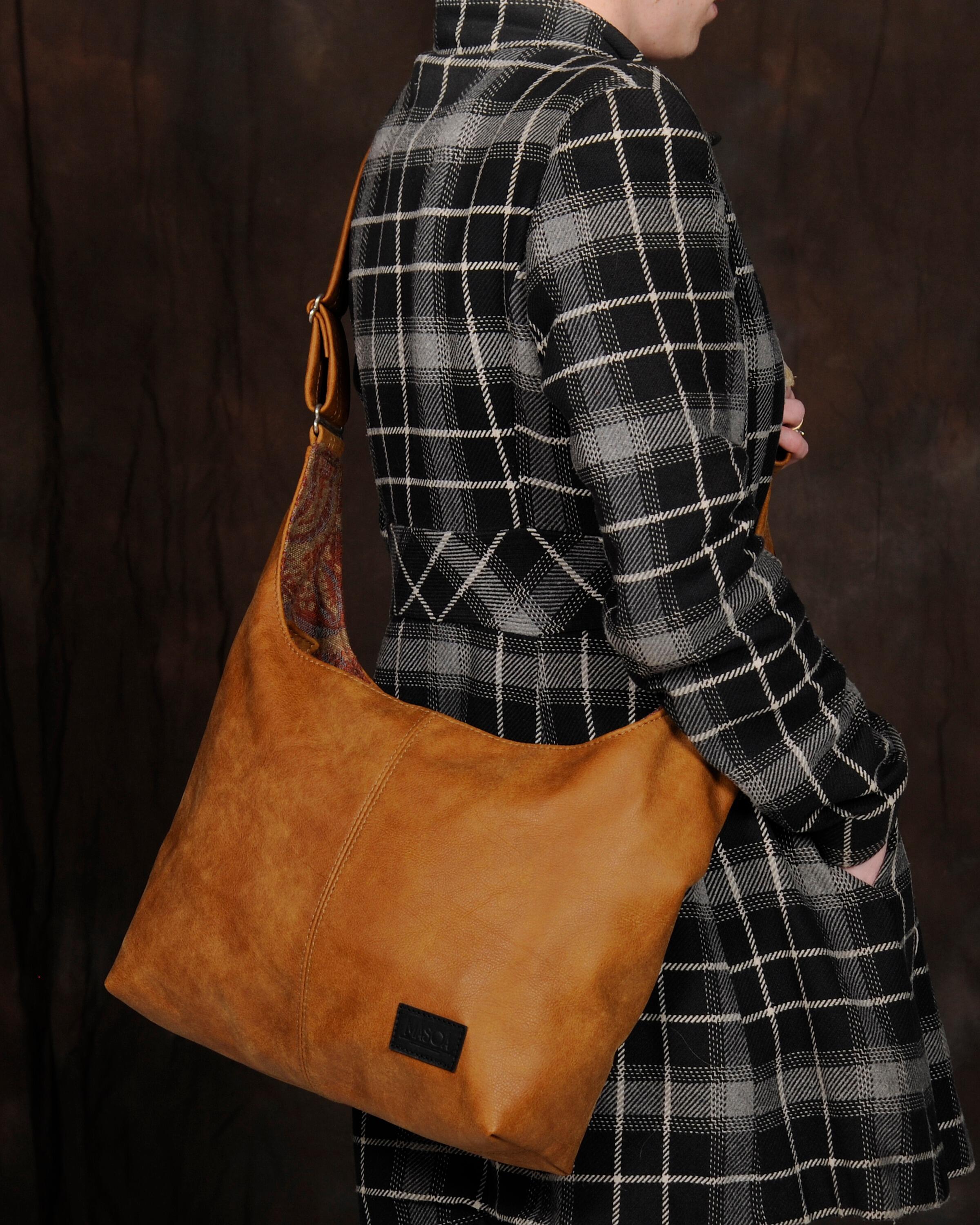 Original Boho - Tan Soft Leather Crossbody Handbag