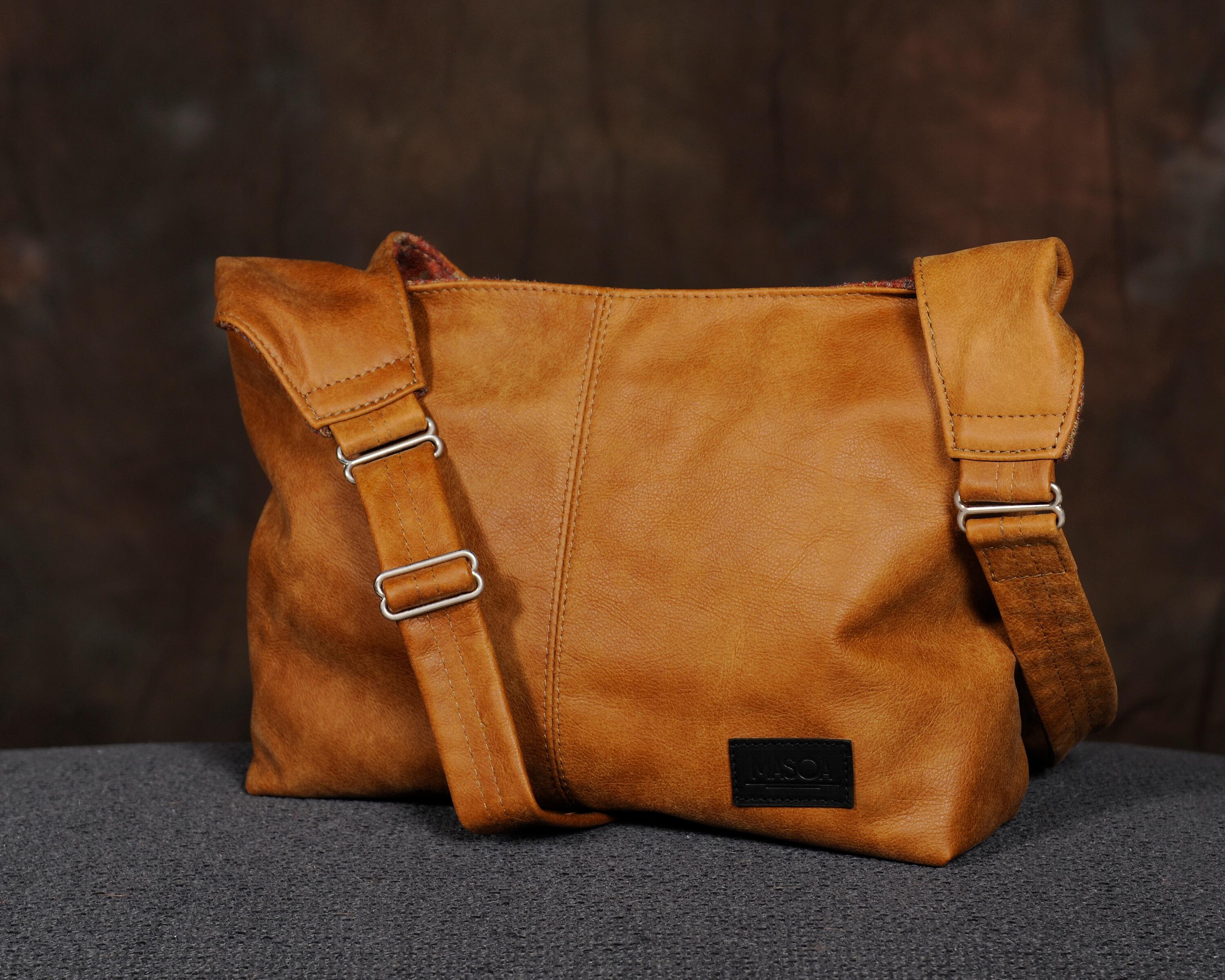 Original Boho - Tan Soft Leather Crossbody Handbag