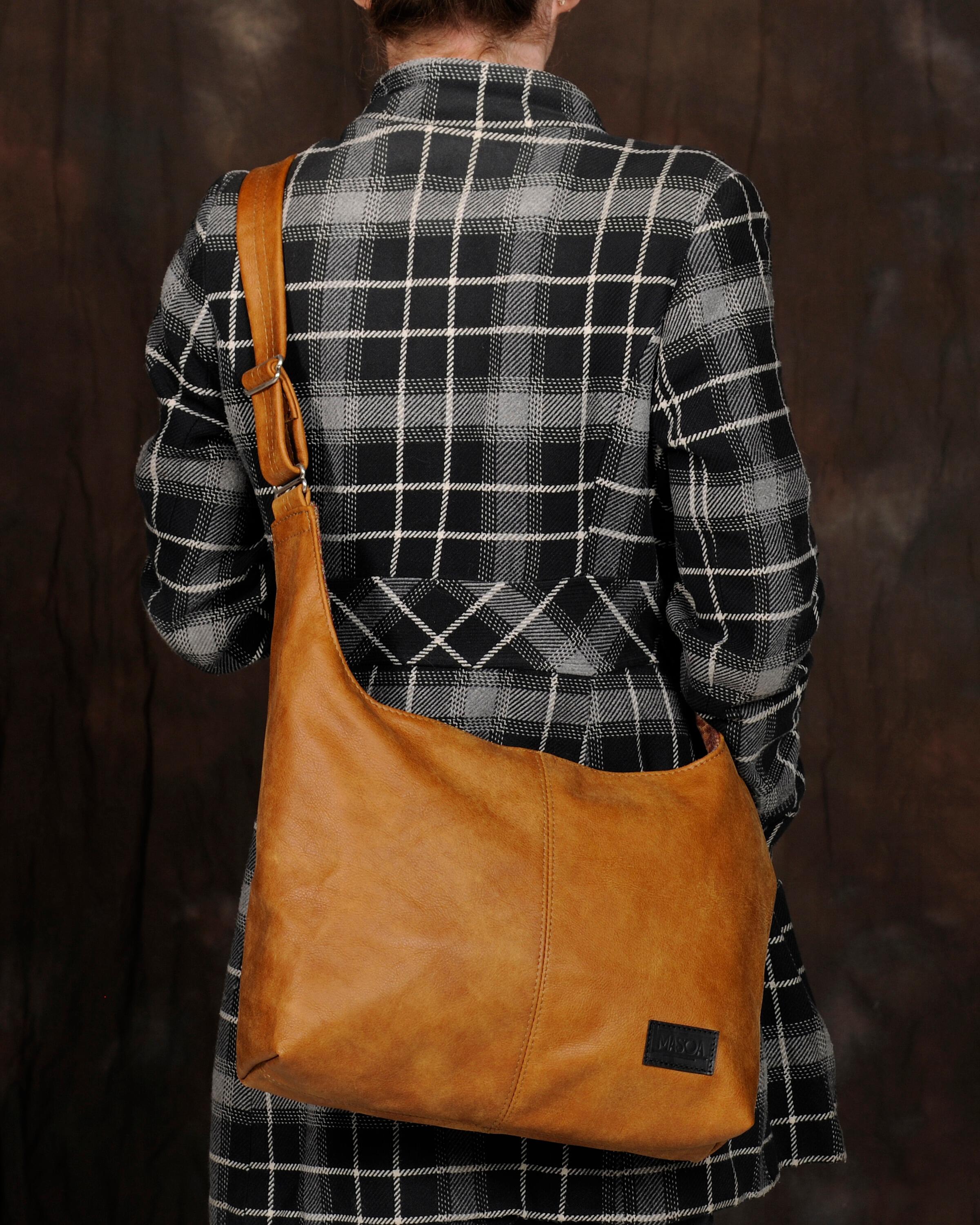 Original Boho - Tan Soft Leather Crossbody Handbag