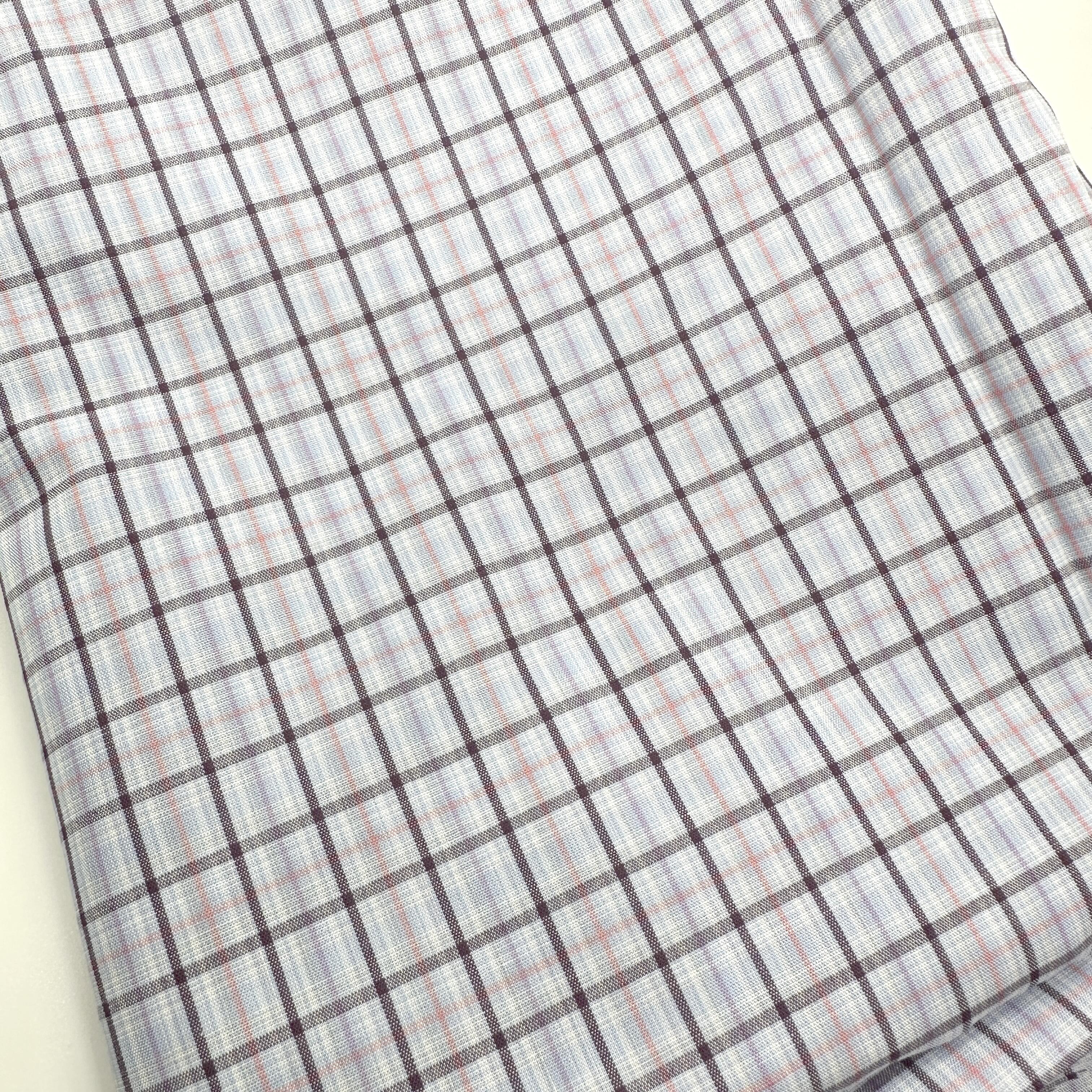 Mercerised Polycotton Panel Fabric – Blue Check – 148cm x 2m – Boxer ...