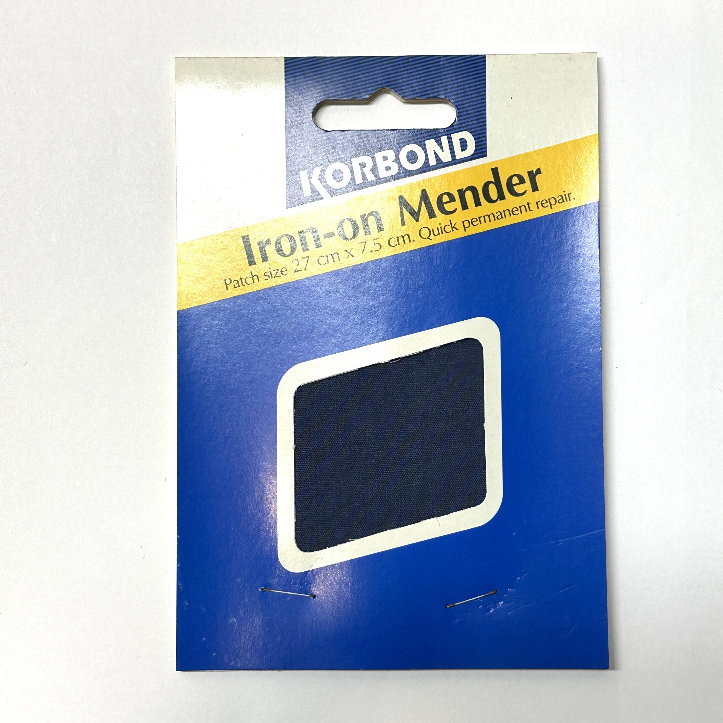 Korbond Iron On Mender Repair Fabric Patch 7.5cm x 27cm